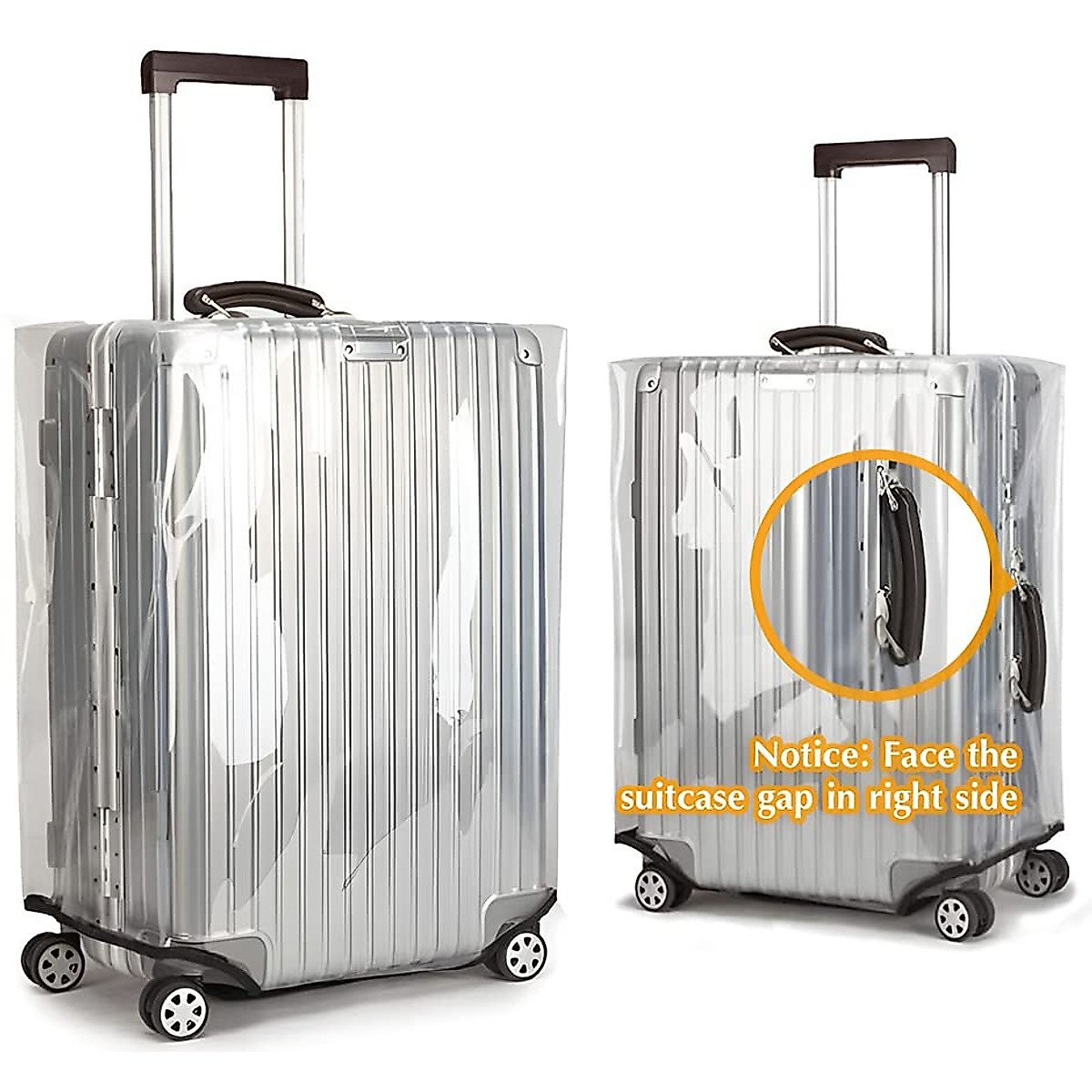 GigabitBest Luggage Protector Covers Suitcase Cover Protector PVC Luggage Case (30''(26.77''H x 20.47''L x 12.59''W))