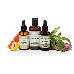 Brisk Beard Grooming Oil Liquid, Citrus for Beard Hair, 1.7 Oz