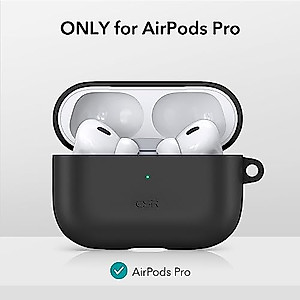 ESR for AirPods Pro Case (2023/2022/2019, 2nd/1st Gen), Compatible with Airpods Pro 2nd Generation Case (USB-C/Lightning Cable), Compatible with MagSafe, Full Drop Protection, Cloud Series, Black