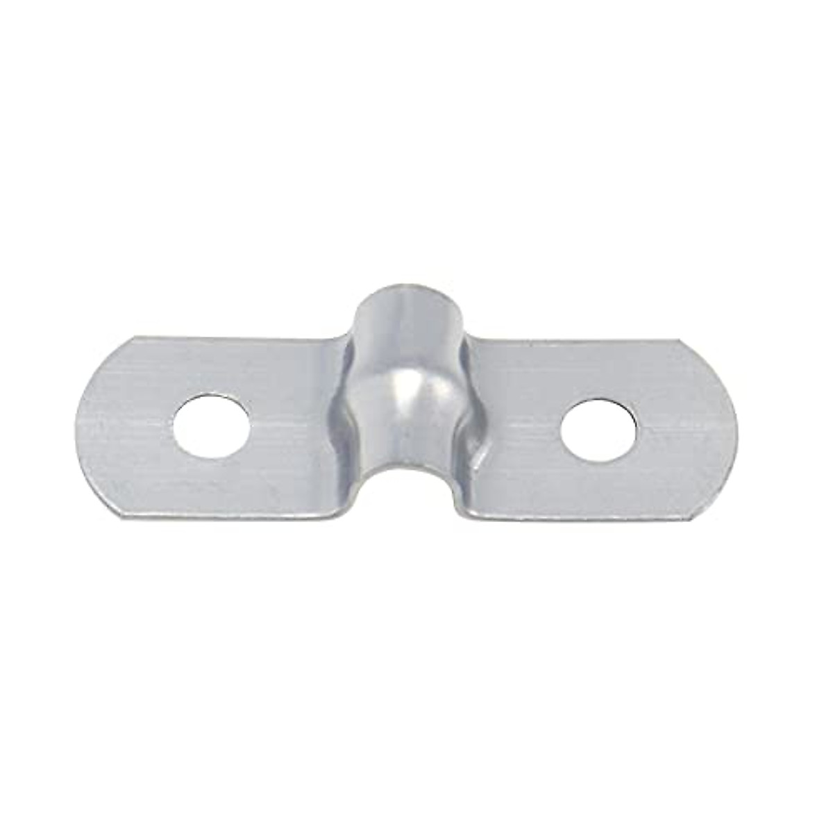 Sydien 50Pcs M5 2Hole Strap U Bracket Tube Strap Stainless Steel Rigid Pipe Strap Clamp