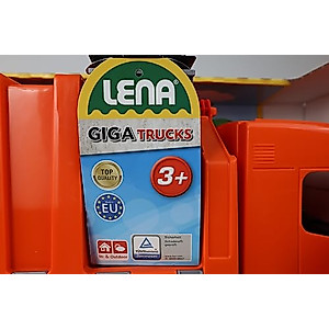 Lena Ksmtoys Construction Toys Powerful Giants Toy Garbage Truck with Garbage and Recycle Bin and Dumpster in Yellow and Black Toys for Boys or Girls Age 3+