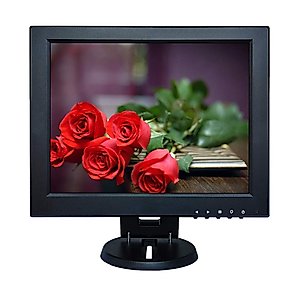 iChawk 12.1" inch PC Monitor 1024x768 4:3 Standard Screen AV BNC VGA HDMI-in Built-in Speaker LCD Screen Display For Industrial Medical Equipment With USB Port Pluggable U-Disk Video Player W121PN-592