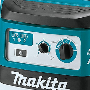 Makita XCV22PTU 36V (18V X2) LXT® Brushless 2.1 Gallon HEPA Filter Dry Dust Extractor/Vacuum Kit, AWS® (5.0Ah)