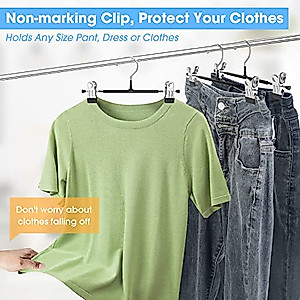 2Pack 105L Extra Large Storage Bags + 24 Pack Pants Hangers with Clips Adjustable Skirt Hangers for Women Closet Organizer College Dorm Room Essentials