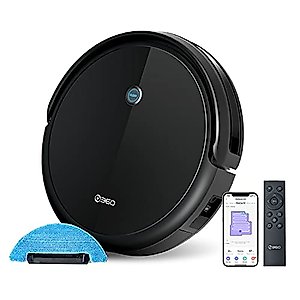 + 360 C50 Robot Vacuum Cleaner, Smart IR Remote Control, 2-in-1 Vacuum and Mop, 2600 Pa Strong Suction, 4 Cleaning Modes, Anti-Drop Sensors, Automatic Self Charging Robotic Vacuum Cleaner, Ultra-Thin