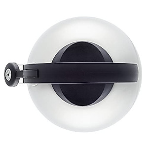 Farberware Teakettles Stainless Steel Egg-Shaped Whistling Tea Kettle, 2.3 Quart, Silver