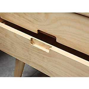 AYKDAS Bedside Table Bedroom Bedside Table, Bedside Table Bedside Table Furniture Solid Wood Bedroom Storage Cabinet Living Room Two Drawers Drawer Furniture Lovely Little Bedside Cabinet