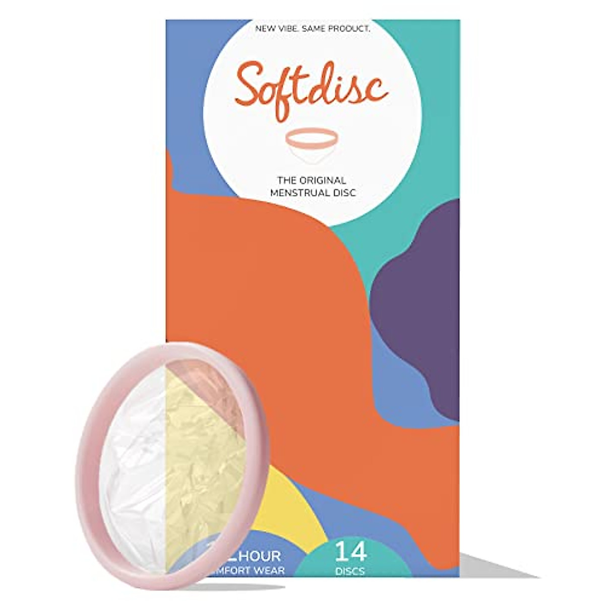 Softdisc Menstrual Discs | Disposable Period Discs | Tampon, Pad, and Cup Alternative | Capacity of 5 Super Tampons | HSA or FSA Eligible | 14 Count