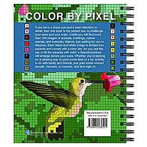 Brain Games - Pixel Pictures: 104 Pictures to Color by Squares