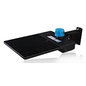 RuggedGrade 300W - Revati II Series LED Parking Lot Light with Photocell - 43,200 Lumen - Color Selectable 3K/4K/5K - Arm Mount - Black