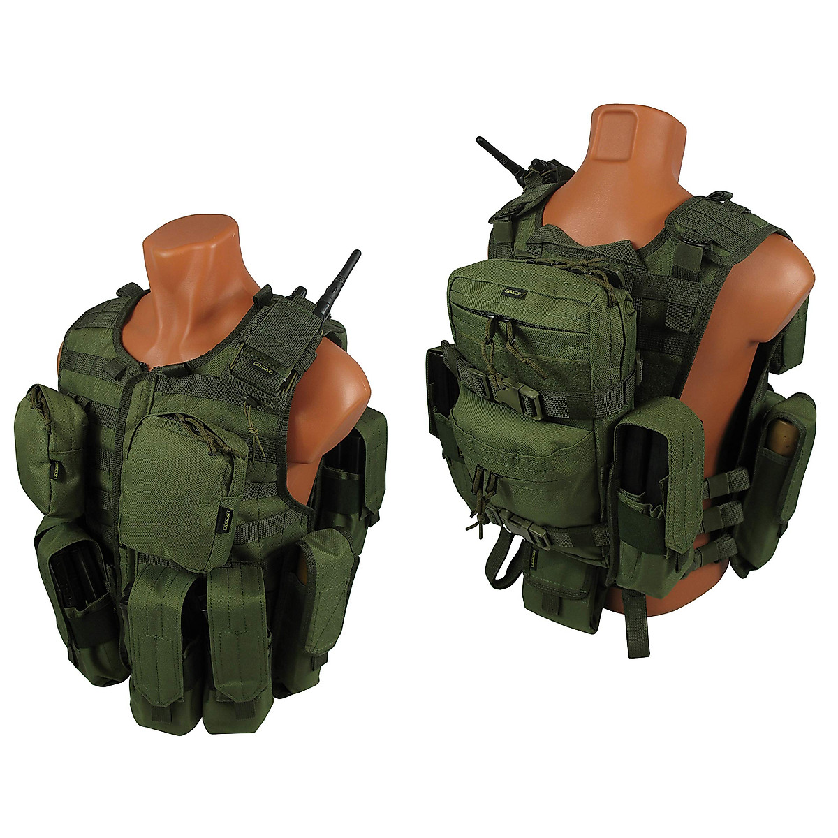 M.O.L.L.E pouch bag Radio Phone GPS tactical molle (Olive OD Green)