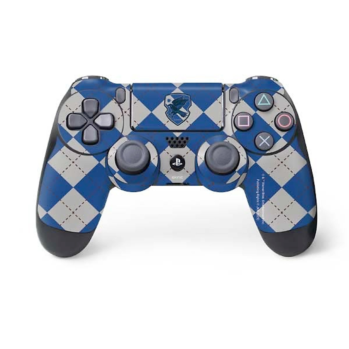 Skinit Decal Gaming Skin Compatible with PS4 Controller - Officially Licensed Wizarding Worlds Harry Potter Ravenclaw Crest Design