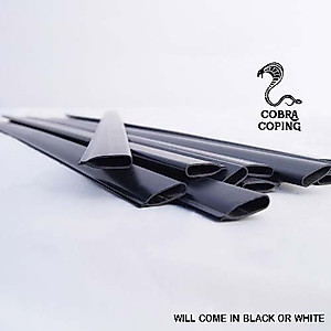 Coping Strips for Overlap Above Ground Pool Liners, Plastic Coping Clips for Overlap Pool Liner Replacement - for 24' Round Pools - Qty 38