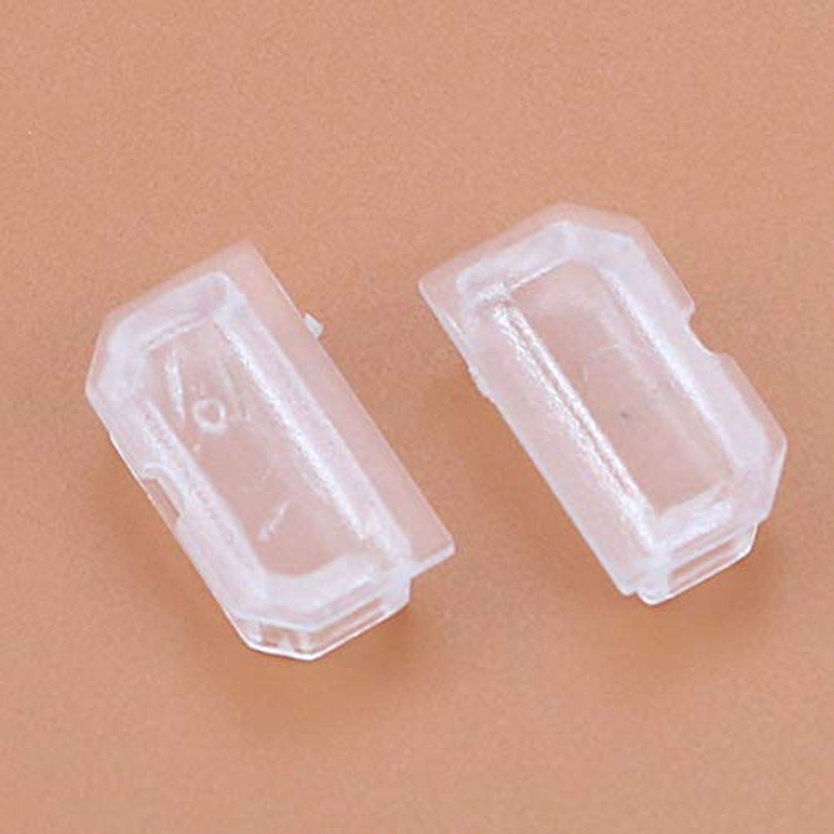 2 PCS Link Port Dust Cap Cover for Game Boy DMG-01 DMG 001 Clear