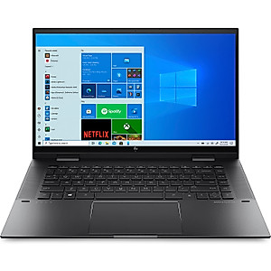 HP Envy x360 Convert 15m-eu0033dx 15.6" Touchscreen AMD Ryzen 5 5500U, AMD Radeon Graphics, 8GB DDR4 RAM, 256GB SSD Storage, Windows 11 Home, BT BL, Nightfall Black (Renewed)