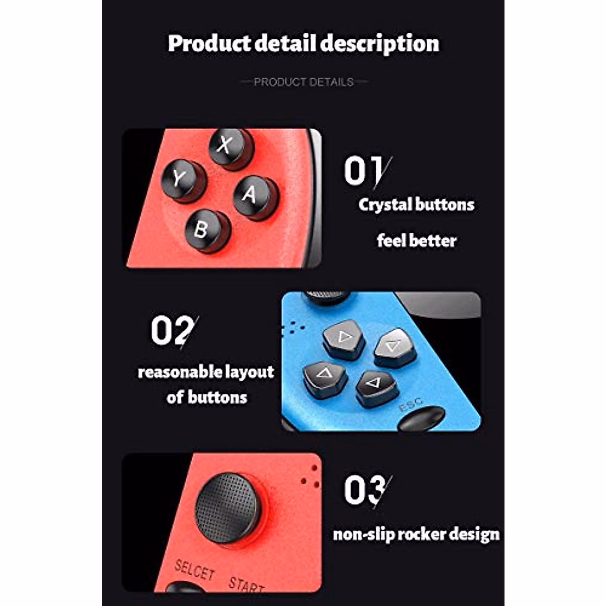 CZT New 5.1-inch Retro Video Game Console Build in 4800 Games of 9 emulators Handheld Portable Game Console Supports MP3/MP4/E-book with Rechargeable Lithium Battery mp3 mp4(Bluered)