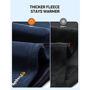 AstroAI Balaclava Ski Mask Winter Fleece Thermal Face Mask Cover for Men Women Warmer Windproof Breathable, Cold Weather Gear for Skiing, Outdoor Work, Riding Motorcycle & Snowboarding, Blue-M