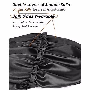 Long Bonnet Braid Bonnets for Sleeping Satin Bonnet Silk Bonnet Hair Braid Bonnet for Sleeping Bonnets for Black Women