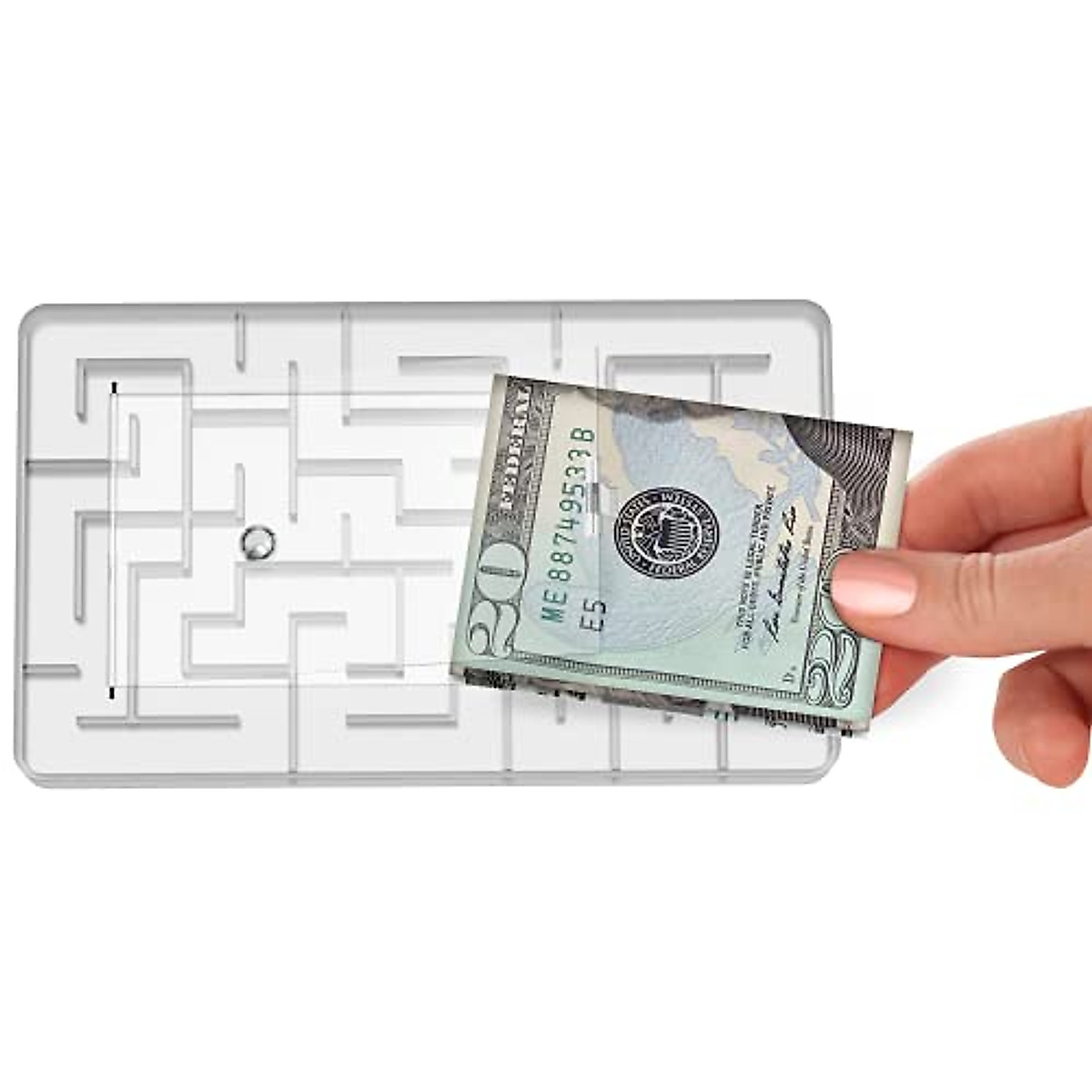 Money Puzzle Box, Money Maze Gift Holder, Fun Way to Give Cash as a Gift - Stocking Stuffers for Kids and Adults