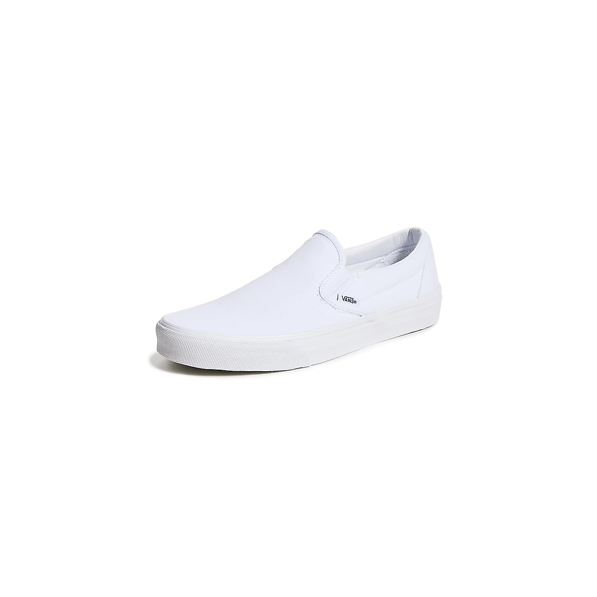 Vans Adult Classic Slip-On Core Classics, True White, Men 5.5, Women 7.0