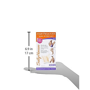 Sally Hansen Hair Remover Kit, 1 Count, Quick and Easy Wax Strip Kit (Packaging May Vary)