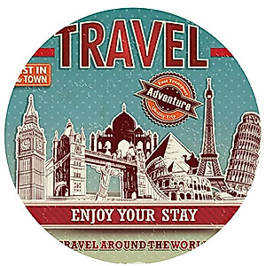 Personalized Your Own Area Rug, Customized Photo Text Carpets, Custom Soft Flannel Door Mats Decorative Home Garden Office Entry Welcome Rug (Circular - 23.6 in)