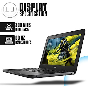 Dell Chromebook 3180 Laptop PC, Intel Celeron N3060 Processor, 4GB Ram, 16GB SSD Storage, Wi-Fi | Bluetooth, HDMI, USB 3.1 Gen 1, Web Camera, Chrome OS (Renewed)