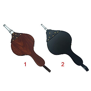 Bellows,Fireplace Bellows,Bellows for Wood Stove,Wooden Bellows for Fire Pit with Hanging Strap,Fireplace Bellows Indoor,Fireplace Tool Accessories,for Fire Pit Outdoor Camping BBQ Grill(Brown)