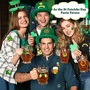 Leesgel 4 Sheets St Patricks Day Stickers Shamrock Stickers, St Patricks Day Party Favors Supplies, St Saint Patricks Day Stickers Party Decorations Accessories (51pcs)