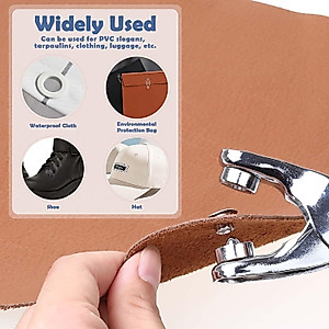 1203Pcs Grommet Tool Kit with Eyelet Pliers, PAXCOO 1/4 Inch Fabric Grommet Kit with Fabric Eyelets Grommets, Washers and Hole Punch Grommet Hand Press kit for Fabric/Leather/Belt/Shoes/Cloths