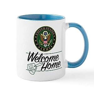CafePress U.S. Army Welcome Home Mug Ceramic Coffee Mug, Tea Cup 11 oz