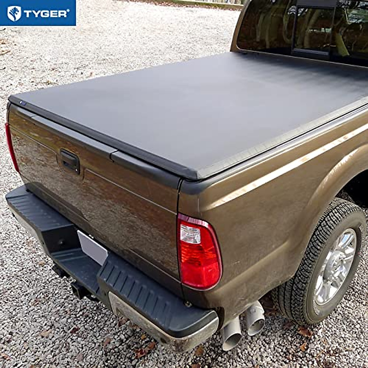 Tyger Auto T3 Soft Tri-fold Truck Bed Tonneau Cover Compatible with 2017-2024 Ford F-250 F-350 Super Duty | 6.75' (82") Bed | TG-BC3F1124