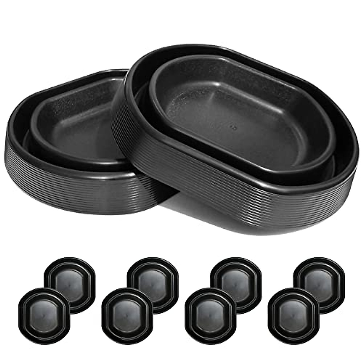 Bed Bug Interceptors | Bed Bug Interceptor Traps | Insect Trap, Monitor, and Detector for Bed Legs (Black-8 pcs)