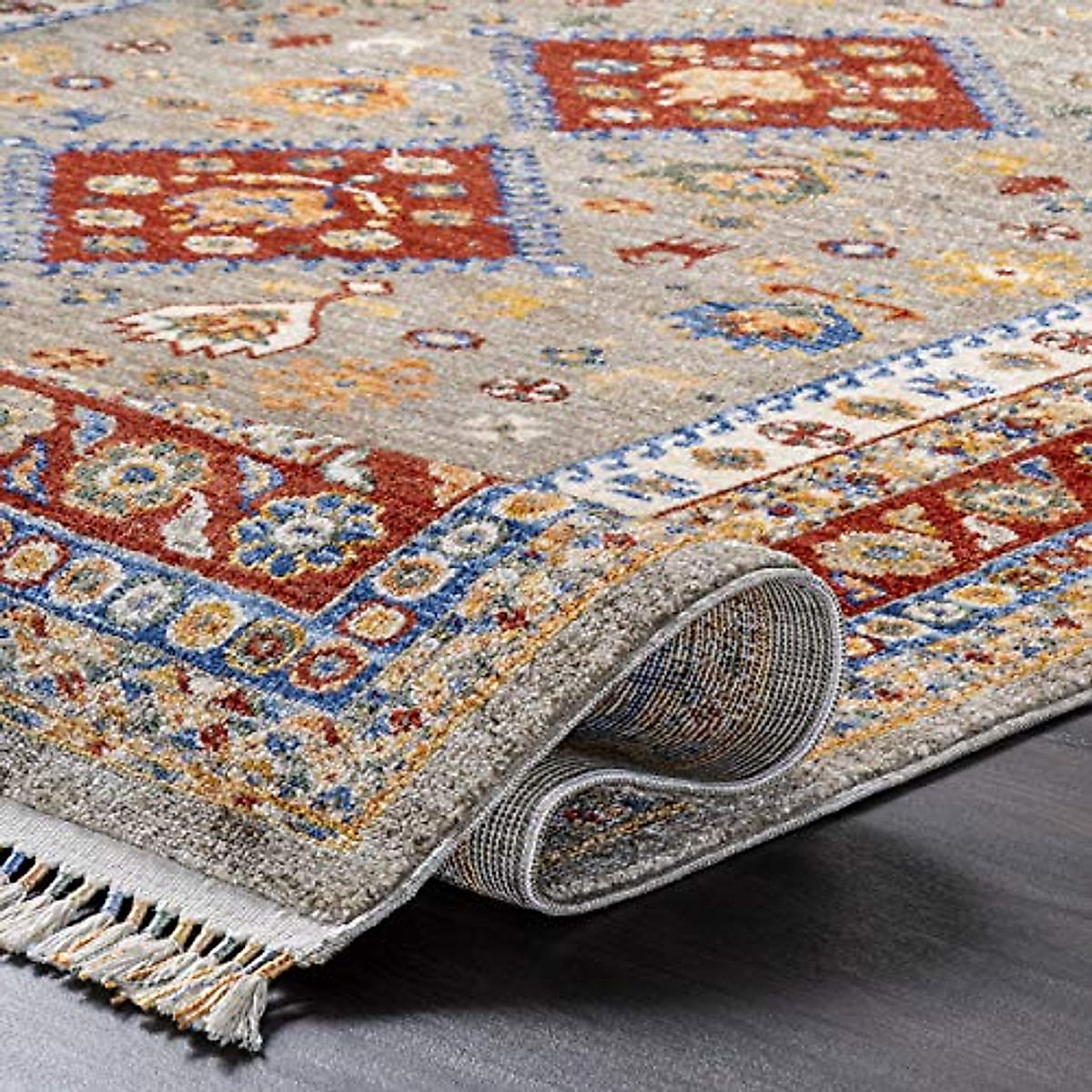 nuLOOM Romee Medallion Tasseled Runner Rug, 2' x 6', Beige