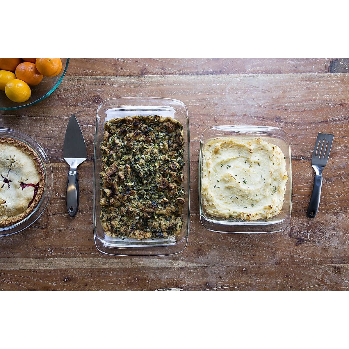 OXO Good Grips Glass Baking Dishes with Lids (3 Qt and 2 Qt)