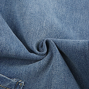 Sunidol Womens Star Jeans High Waist Baggy Cargo Jeans 90s Vintage Y2K Outfit Distressed Graphic Jeans Blue 3XL