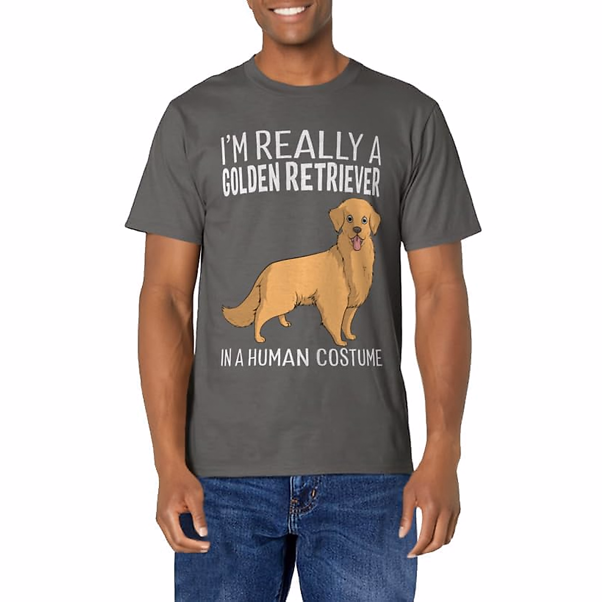 My Human Costume Im A Golden Retriever Dog Halloween T-Shirt