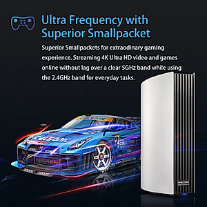 PHICOMM K3C AC 1900 MU-MIMO Dual Band Wi-Fi Gigabit Router – Powered by Intel Technology, Silver