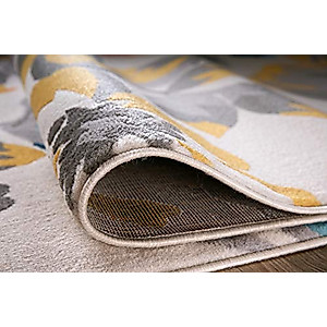 Modern Floral Runner Rug 2' x 7' 2" Multi