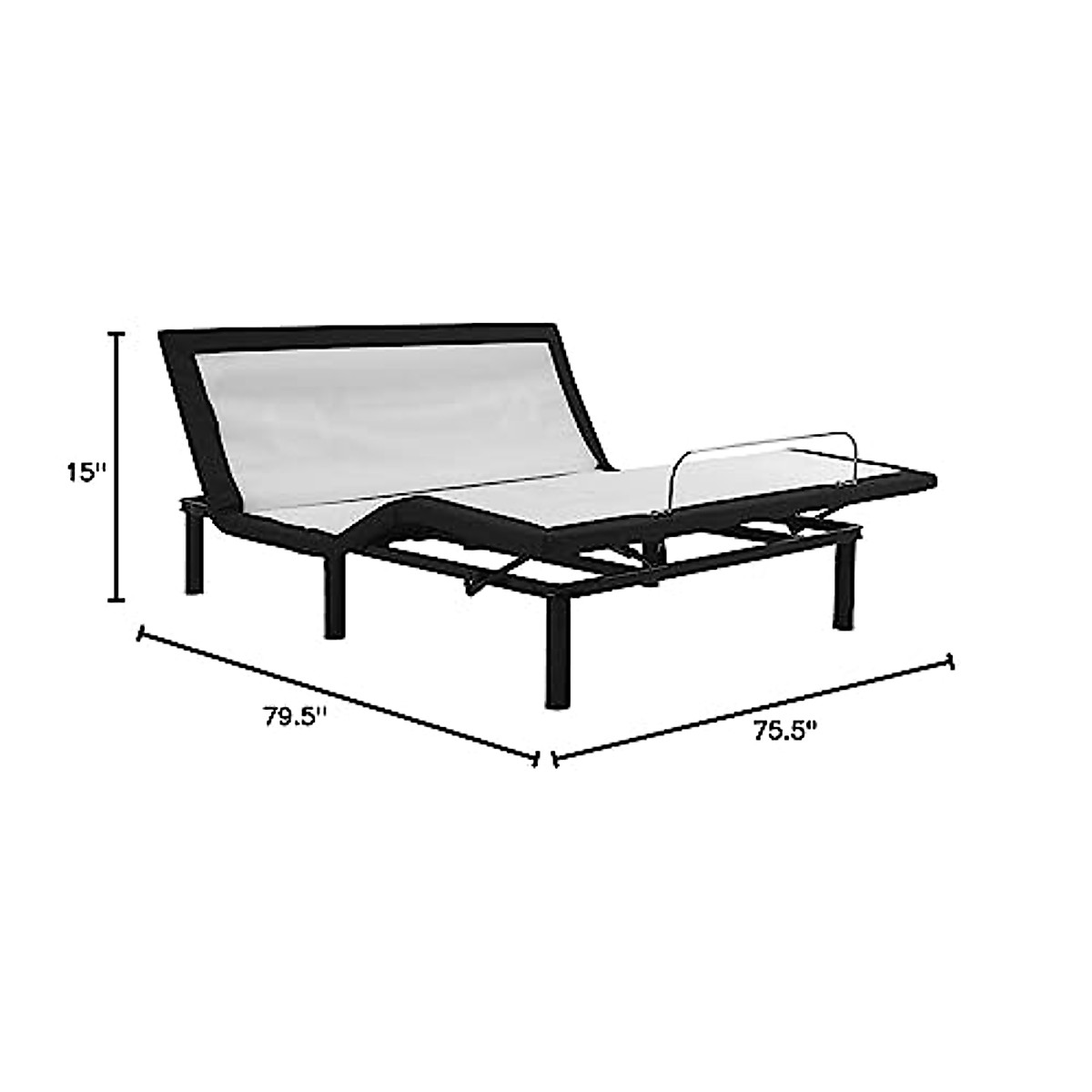 Blissful Nights e4 King Adjustable Bed Frame with Massage, Anti-Snore, Zero Gravity, USB Charging, Under Bed Lights, Wireless Remote Head and Foot Incline