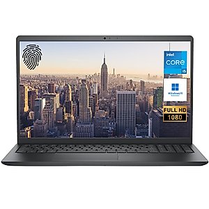 Dell Vostro 3000 Series 3520 Business Laptop, 15.6" FHD 120Hz Display, Intel Core i5-1135G7, 32GB RAM, 512GB SSD + 1TB HDD, Webcam, Backlit KB, Fingerprint Reader, Wi-Fi, HDMI, Windows 11 Pro, Black