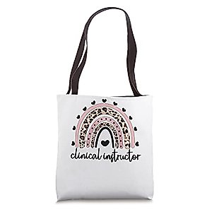 Clinical Instructor Rainbow Clinical Nurse Instructor Tote Bag