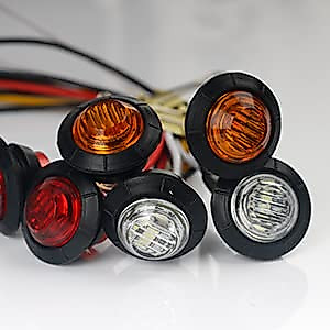 Universal ATV UTV Turn Signal Kit,SXS Street Legal Kit with Turn Signal Light Rocker Switch Flasher Relay Fuse Line LED Lightsfor SXS Dirt Bike Polaris RZR Can-Am Kawasaki Motorcycle