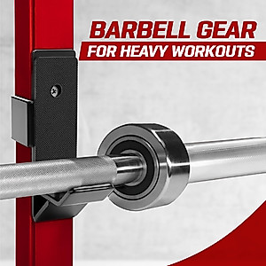 Yes4All Power Rack Attachment – J-Hook Barbell Fit 2x2 or J-Hook Barbell Fit 3x3 in Square Tube