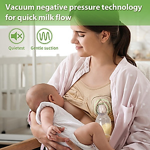 haakaa Manual Breast Pump Collector with Suction Base 5oz/150ml and Ladybug Milk Collector 2.5oz/75ml Combo for Breastfeeding, Made of Food Grade Silicone