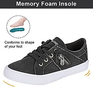 JENN ARDOR Women’s Fashion Sneakers Slip On Shoes Women Sneakers Canvas Shoes Womens Tennis Comfortable Walking Flats for Womens Casual Shoes