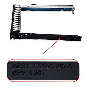 2.5" SFF SAS SATA NVMe SSD Drive Tray Caddy Carrier Sled 727695-001 for HP Proliant Gen10 G10 DL360 DL380 with 2.5" Hot-Plug Drive Cage
