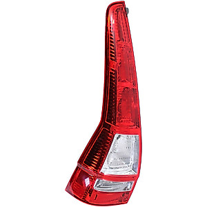 Evan Fischer Driver Side Tail Light Compatible with 2007-2011 Honda CR-V Lens and Housing