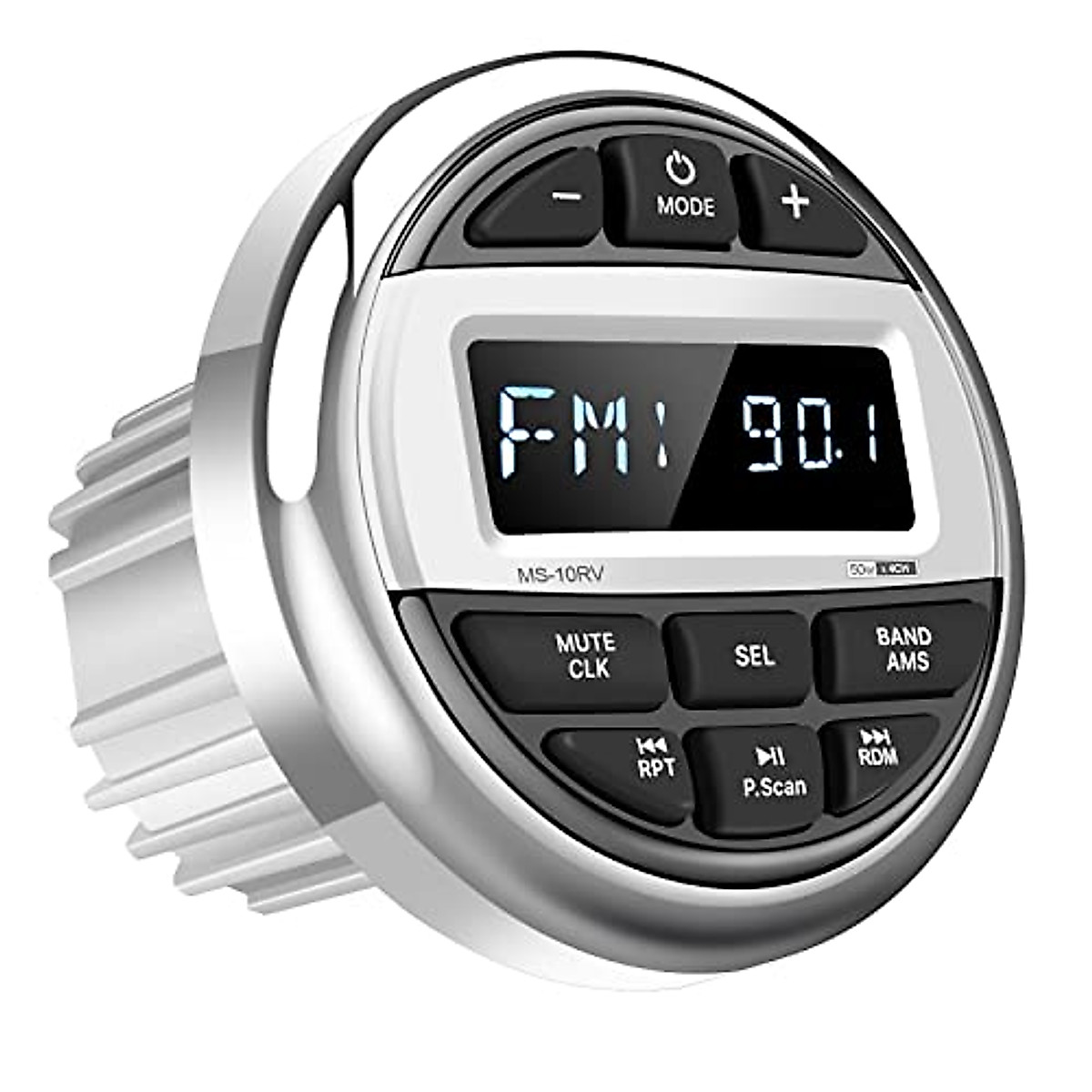 Bluetooth Marine Boat Radio Receiver: Waterproof Marine Gauge Stereo System - HD LCD Display AM FM Tuner MP3 AUX-in USB Built-in EQ