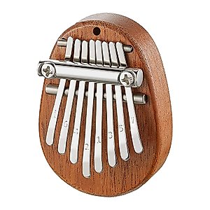 Mini Kalimba 8 Keys Thumb Portable Piano Portable Marimba Musical Thumb Piano with Lanyard, Valentines Gift for Kids Adults Beginners(Mini Kalimba)